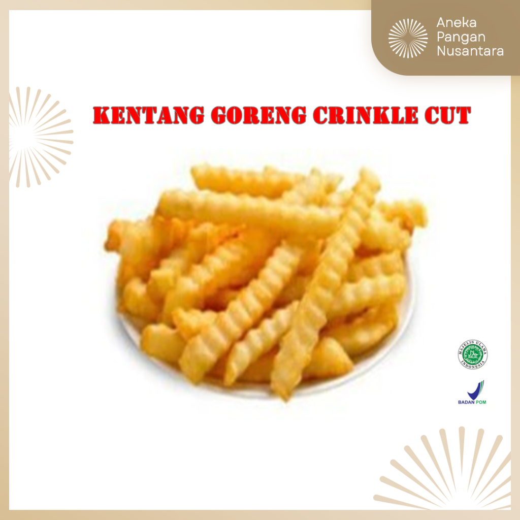 Jual Kentang goreng crinkle cut 1 Kg | Shopee Indonesia