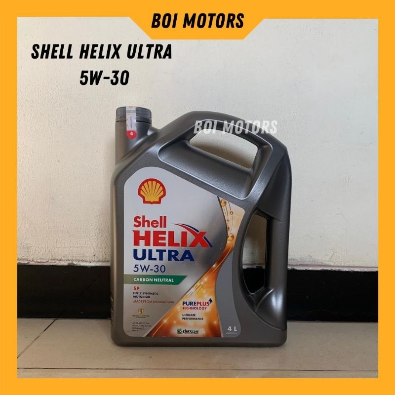 Jual [GALON]--- OLI SHELL HELIX ULTRA 5W-30 { 4LITER }(CARBON NEUTRAL ...