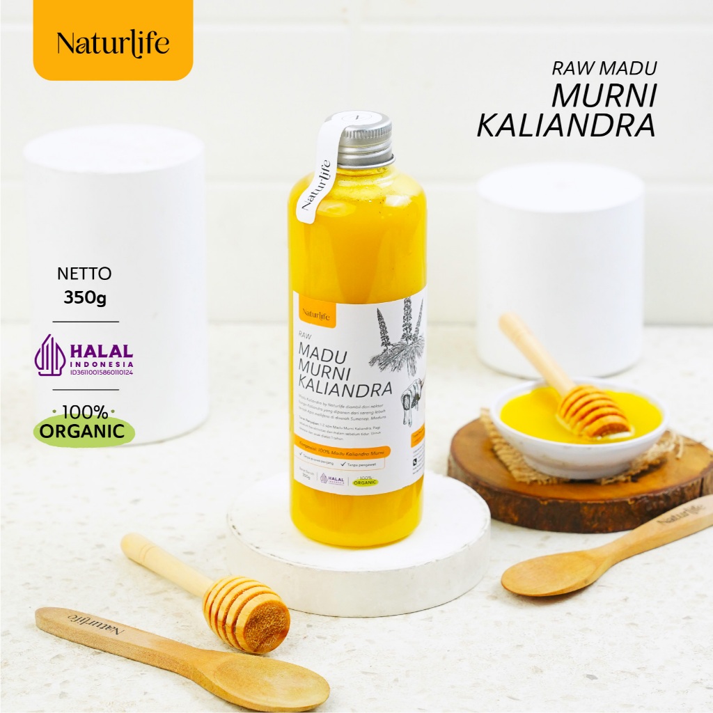 Jual MADU KALIANDRA MURNI RAW ASLI 350GRAM NATURLIFE ORIGINAL ALAMI TANPA CAMPURAN APAPUN RAW ...