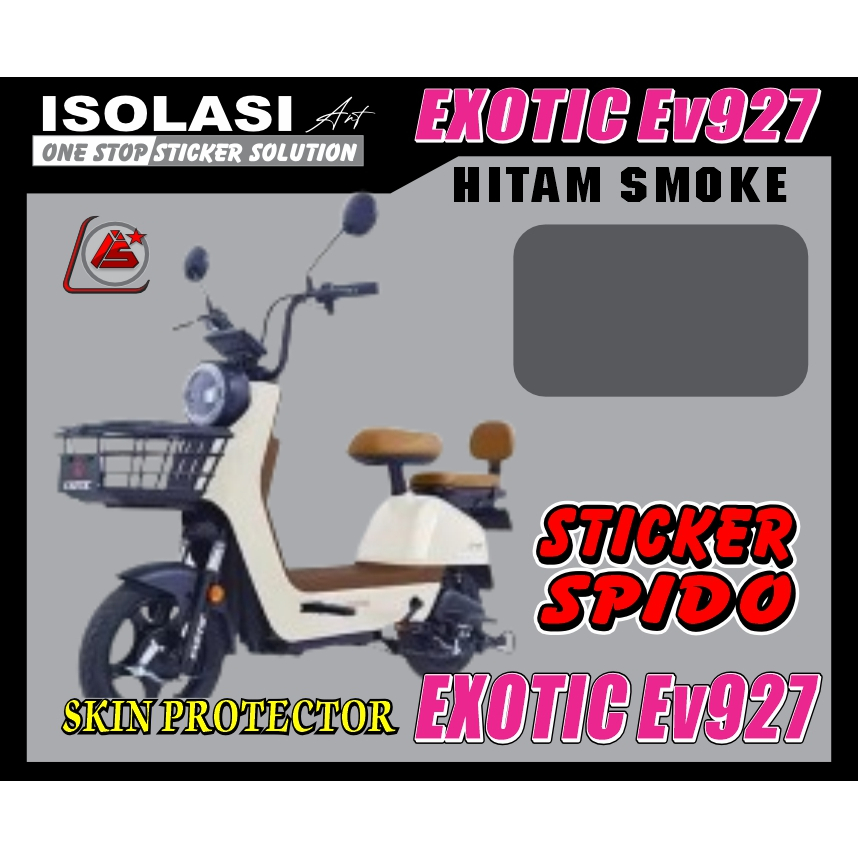 Jual sticker spido meter sepeda listrik tipe EXOTIC 927/sticker sepido ...
