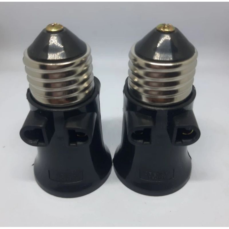 Jual Fitting Lampu Kombinasi warna Hitam - Fitting Kombinasi Colokan ...