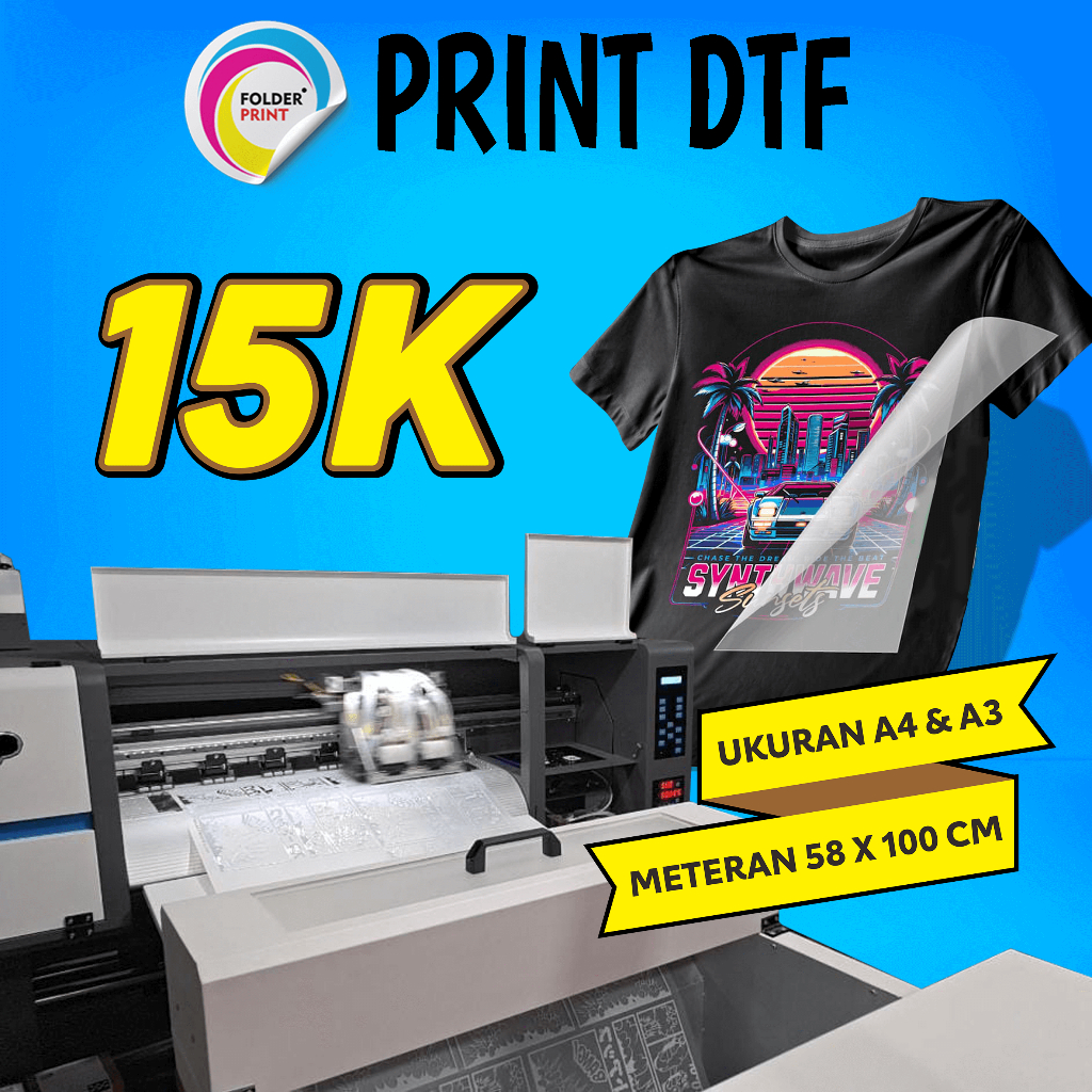 Jual Cetak Print DTF Sablon Kaos Custom Satuan Meteran | Shopee Indonesia