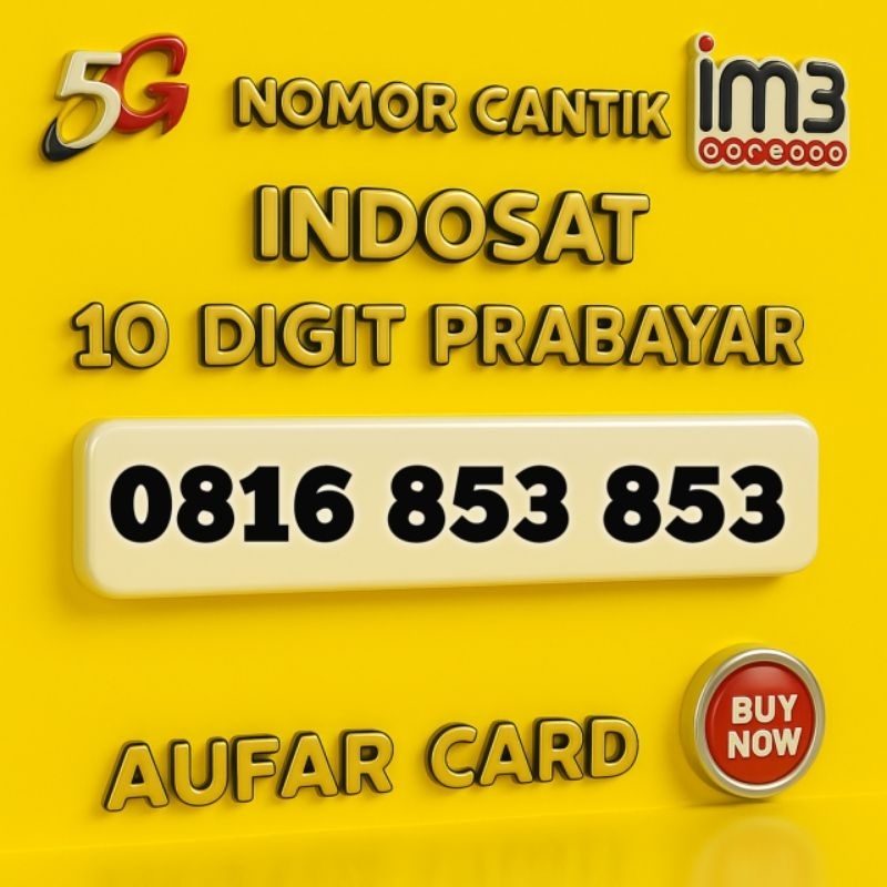 Jual Nomer Nomor Cantik Indosat 10 digit IM3 langka Rapi awalan 0816 | Shopee Indonesia