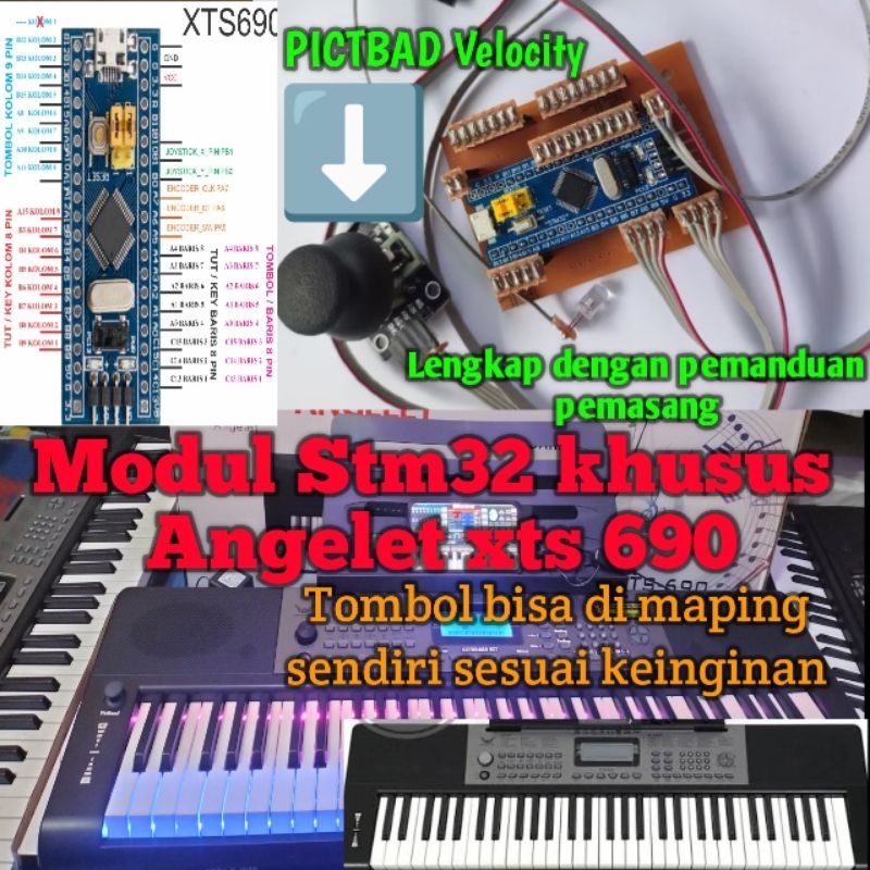 Jual midi controller STM32 untuk keyboard Angelet xts 690 | Shopee ...