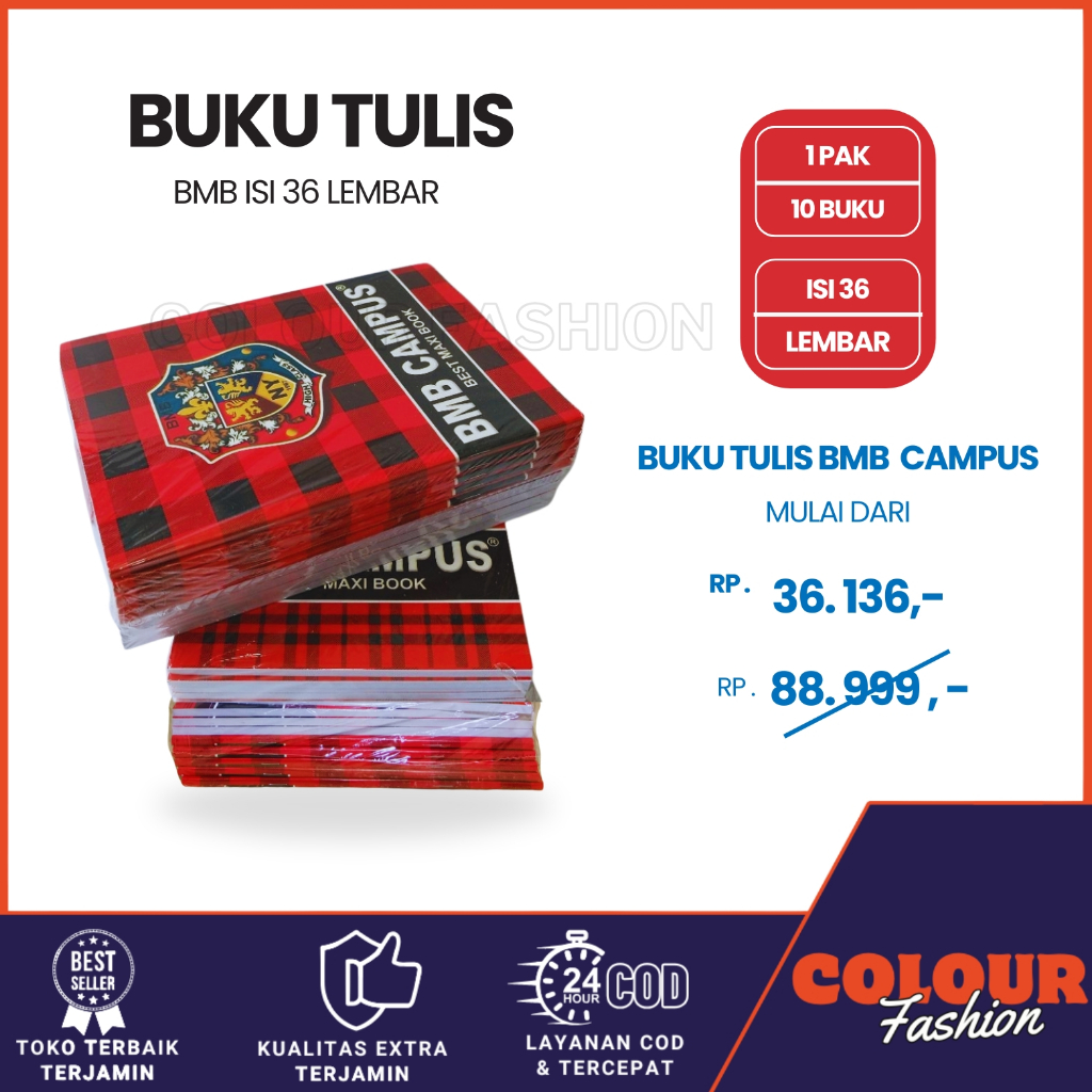 Jual [10 Buku / 1 Pack] - BMB Campus 36 Lembar - (Buku BESAR) Buku ...