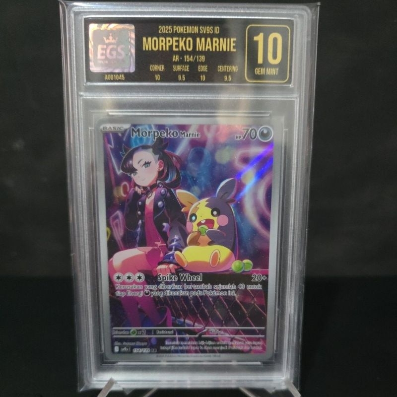 Jual morpeko marnie ar original indonesia egs 10 gem mint slab grading | Shopee Indonesia