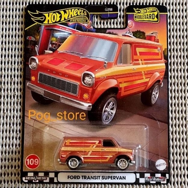 Jual Hot Wheels Premium Ford Transit Supervan - Brown Boulevard(Ban ...