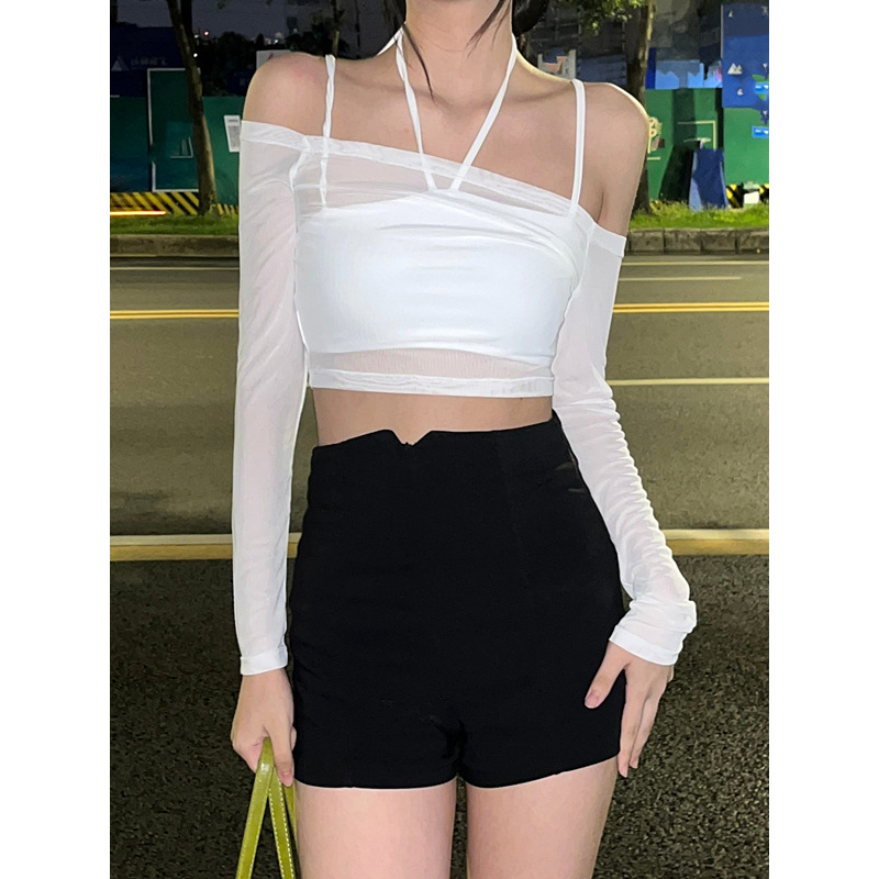 Jual [Premium] 99kOUTLET Crop Top Two Piece Set Off Shoulder Neck ...