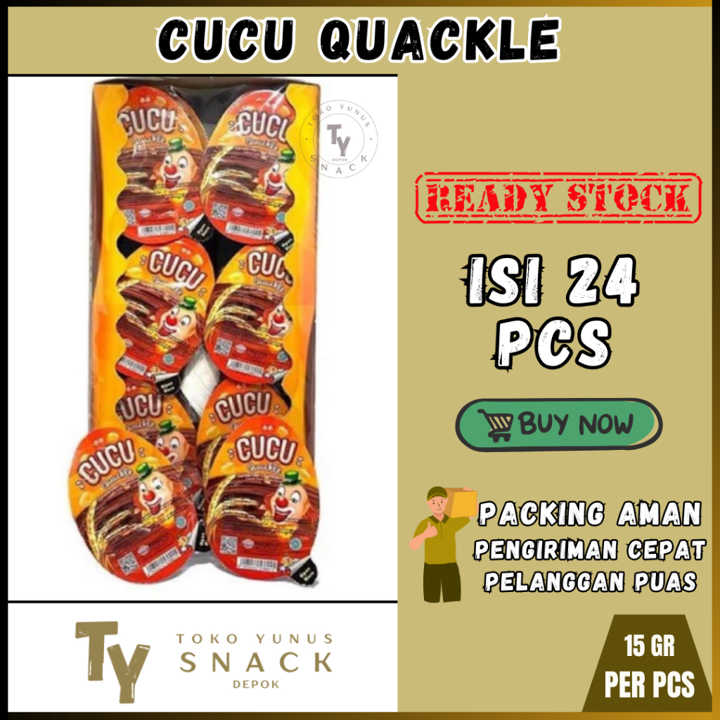 Jual CUCU QUACKLE COKLAT ISI 24 PCS @15GR | Shopee Indonesia