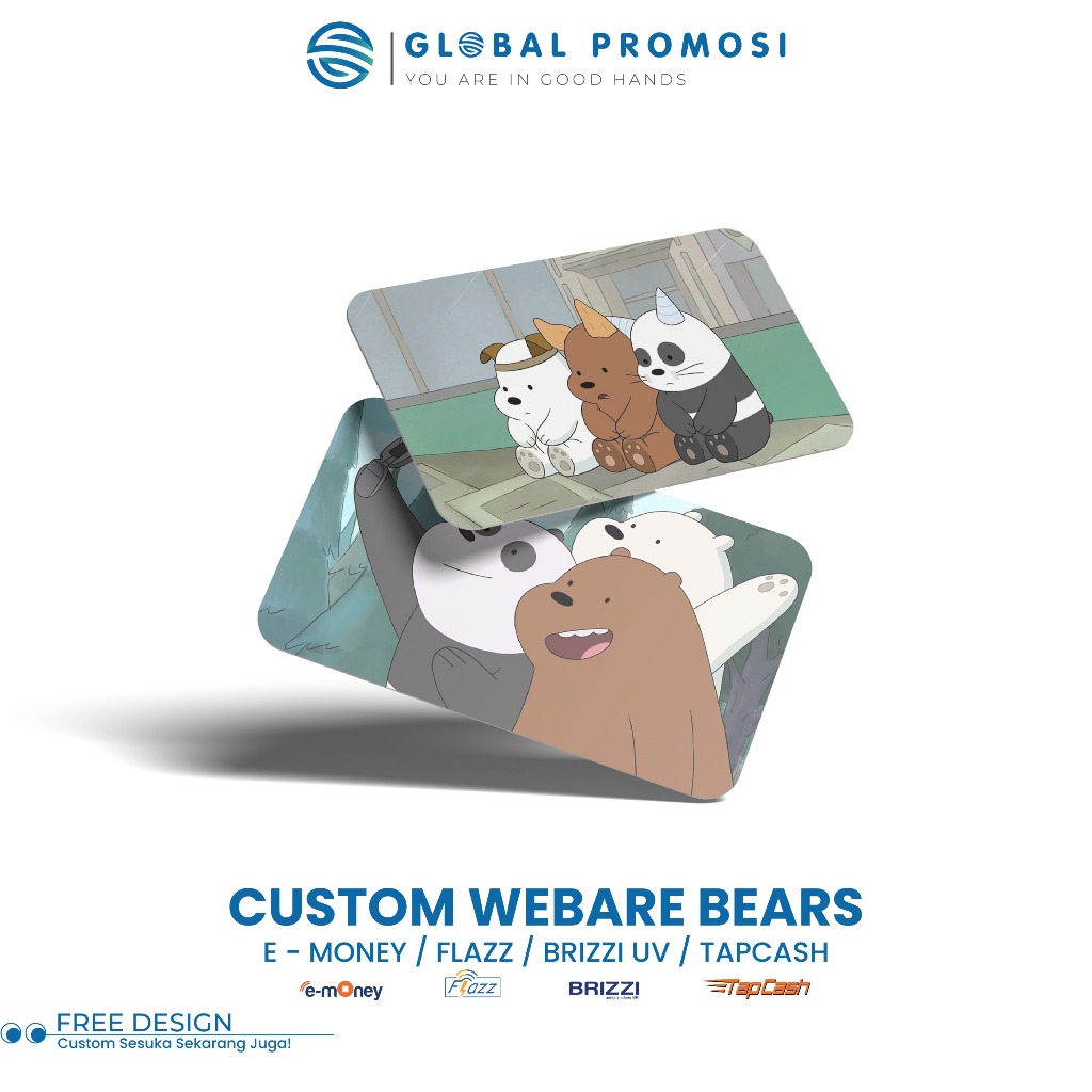 Jual FLAZZ Gen 2 Bca E-toll Custom Desain We Bare Bears Cetak Uv ...