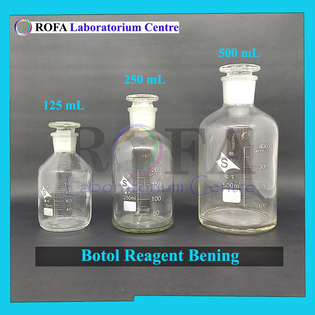Jual Botol Reagen Kaca Bening / Botol Larutan Cairan Bahan Kimia - Chemicals Solution | Shopee ...