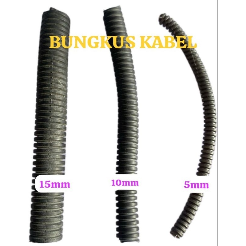 Jual Pelindung Kabel Spiral Elastis / Bungkus Kabel Elastis Tahan Panas / Bungkus Kabel Per ...