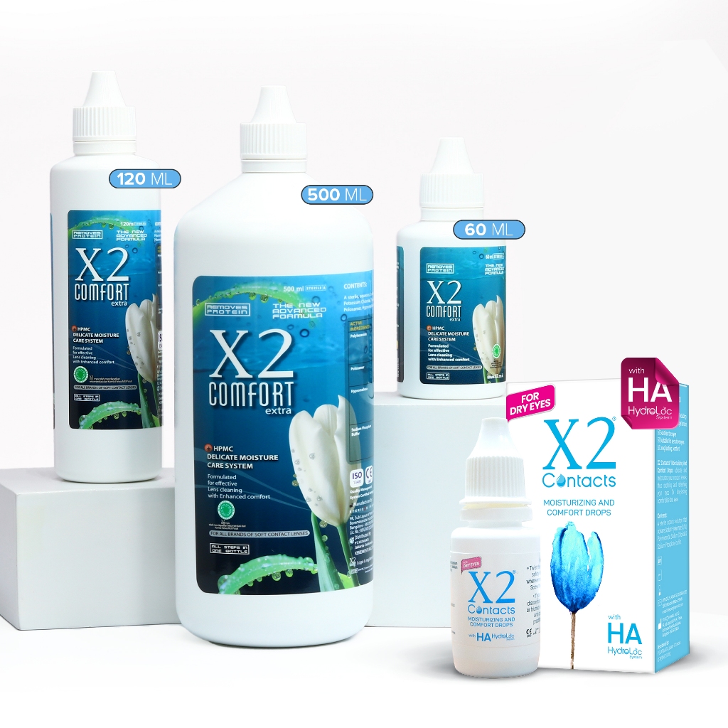 Jual X2 Softlens - X2 Comfort Solution | Cairan Pembersih Soflens | X2 ...