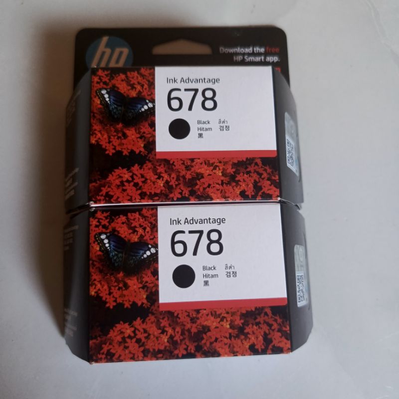 Jual Tinta HP 678 CZ107AA Black Original Lospack Advantage cartridge ...