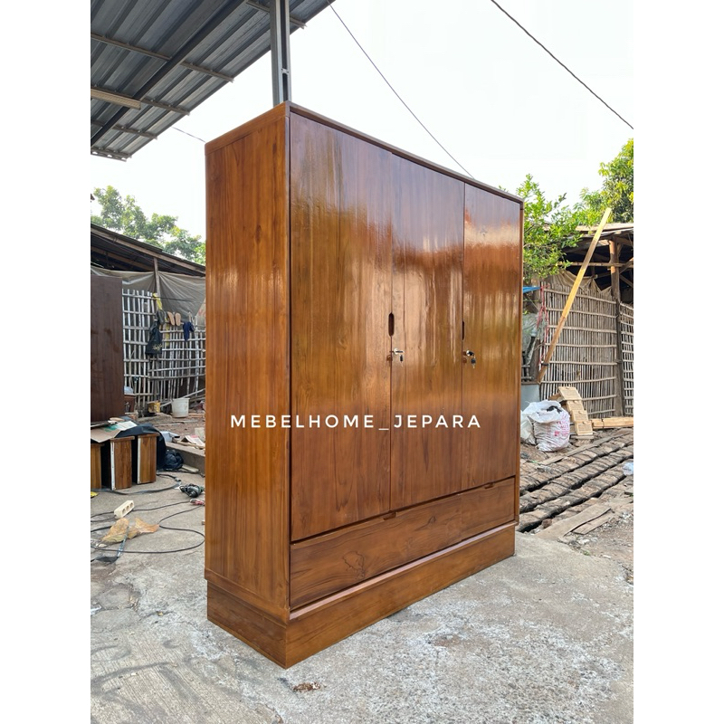 Jual almari pakaian minimalis kayu jati,almari pakaian,almari termurah ...