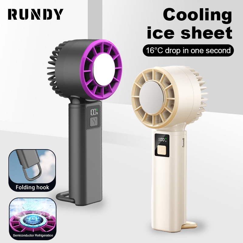Jual RUNDY【COD】Handheld high-speed semiconductor fan Handheld & desktop ...