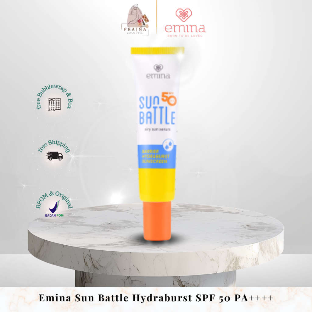 Jual Emina Sun Battle Spf 50 Pa++++ Barrier Hydraburst Sunscreen 30ml / Sunscreen melembabkan ...
