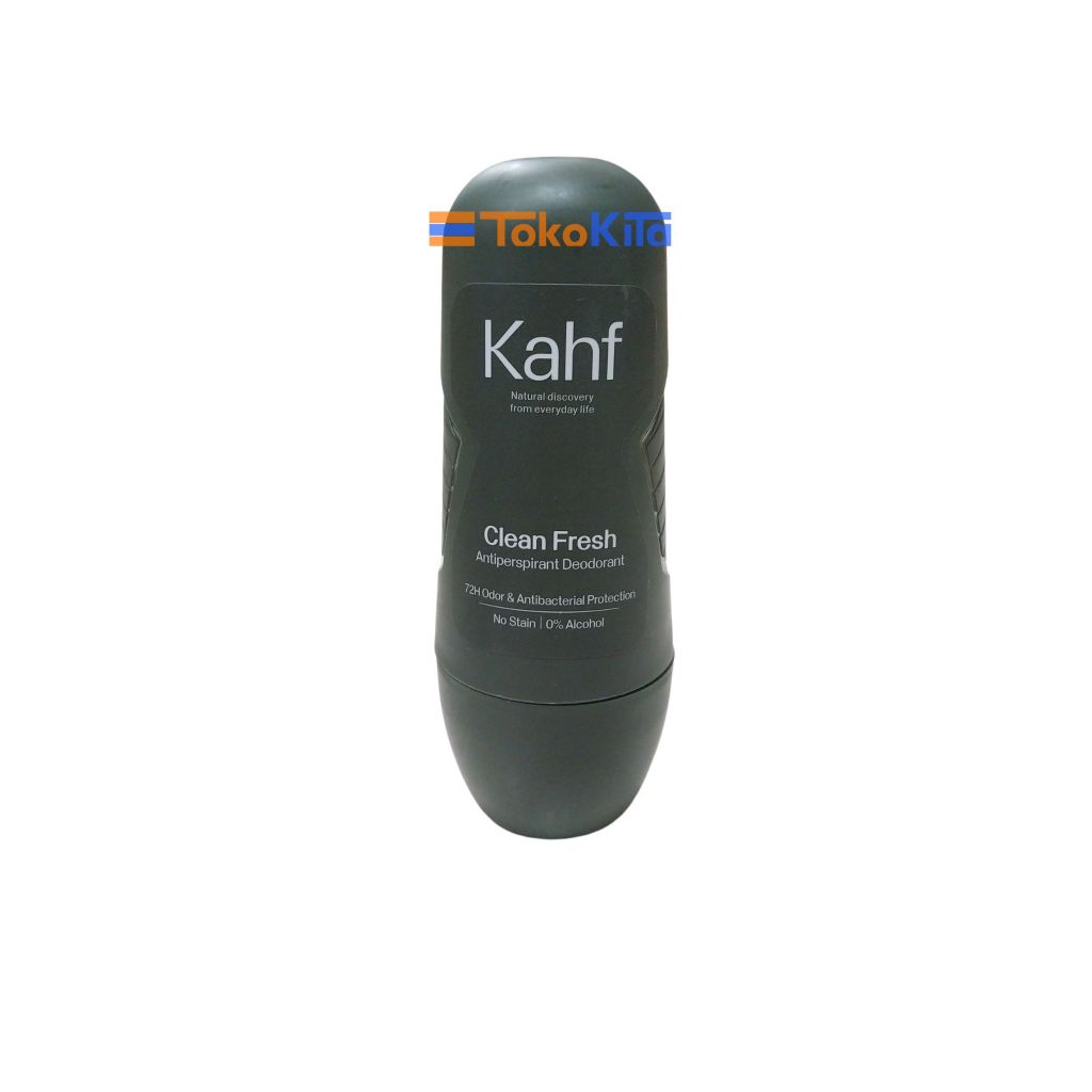 Jual Kahf Clean Fresh Antiperspirant Deodorant Roll On 45ML | Shopee ...