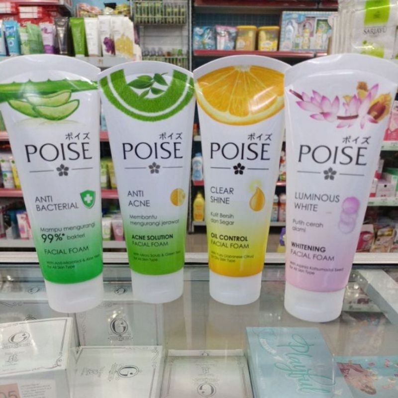 Jual POISE FACIAL FOAM LUMINOUS 100g / CLEAR SHINE 100g / ANTI BACTERIA ...