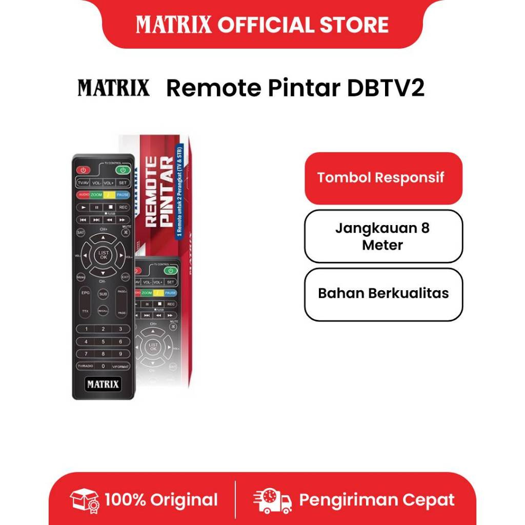 Jual MATRIX - Remote Pintar (1 Remote Bisa 2 Perangkat) TV & STB ...