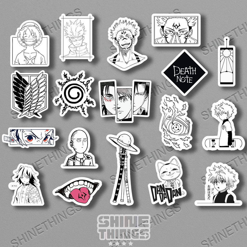 Jual Stiker aesthetic anime sticker helm case hp || Sticker anime AOT ...