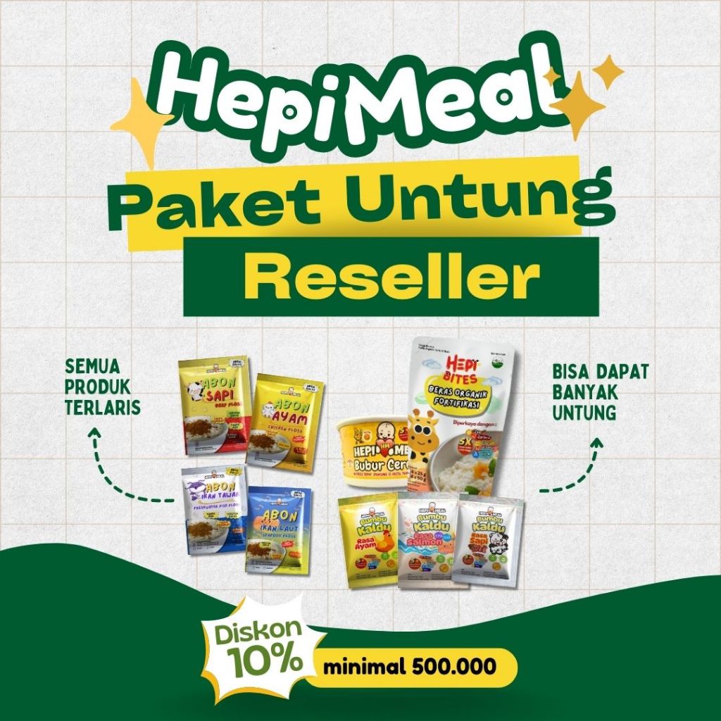Jual PAKET RESELLER HEPI MEAL LEBIH UNTUNG BISA UNTUNG BANYAK! | Shopee ...