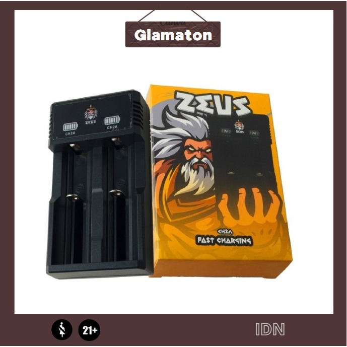 Jual ZEUS 2 SLOT CHARGER YELLOW NEW ARRIVAL FAST CHARGER VAPE ORIGINAL ...
