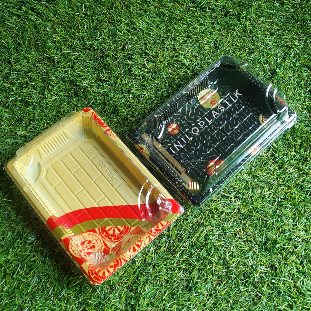 Jual Tray Mika Sushi / Mika Box Sushi WL 03/WL-008 / Mika Kue / Mika ...