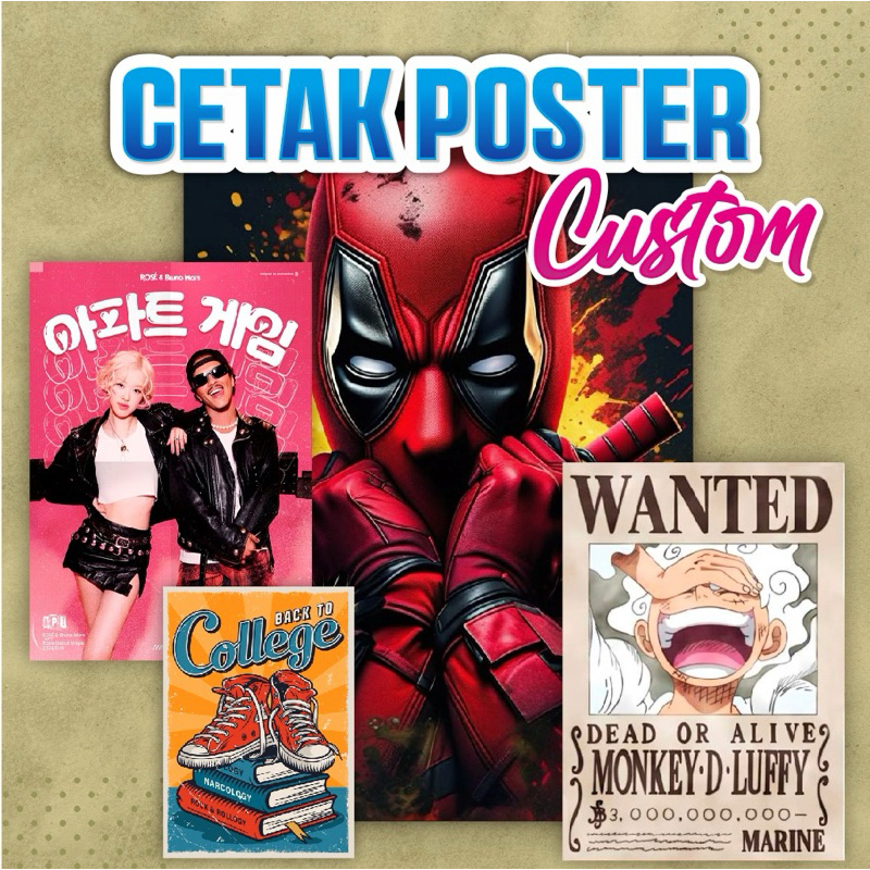 Jual Cetak Poster Custom | Shopee Indonesia