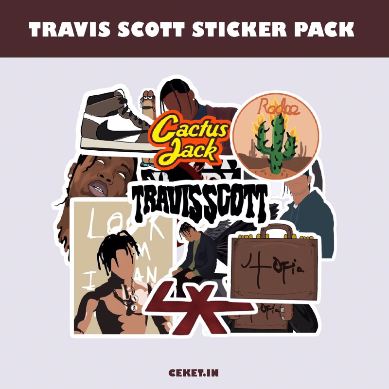 Jual Travis Scott Sticker Pack (16pcs) | Shopee Indonesia
