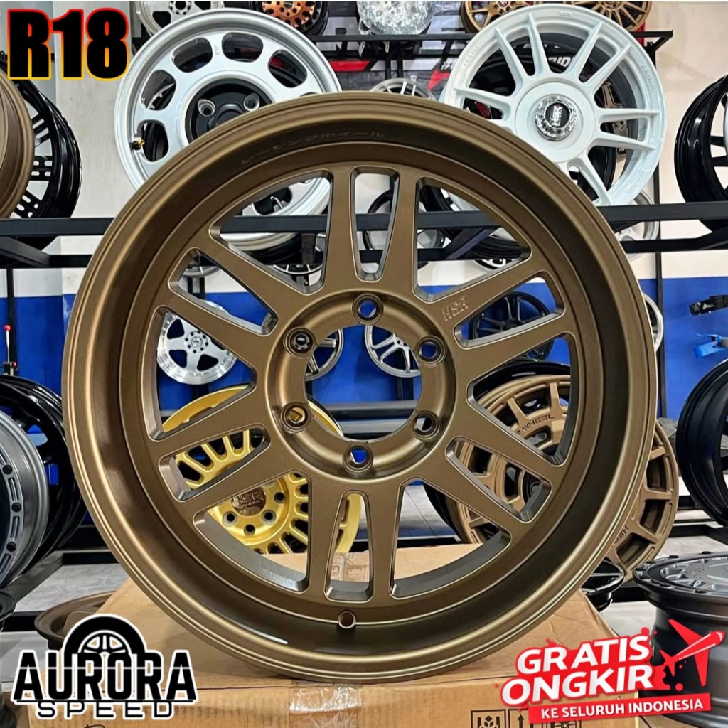Jual Velg racing celong ring 18 lebar 9 mobil Pajero,Fortuner,Hilux,MUX,Triton Pelek HSR Boroko ...