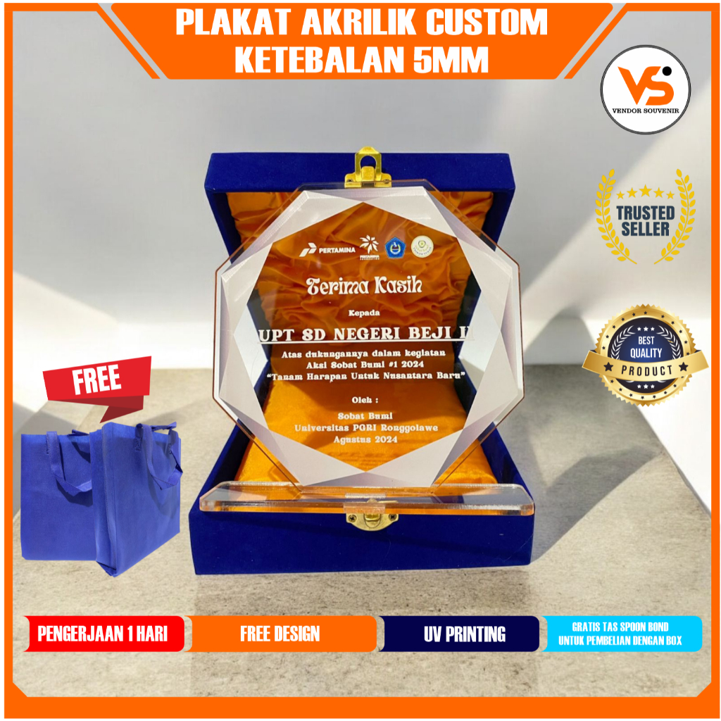 Jual Plakat/Vandel Akrilik Custom Ketebalan 5MM | Shopee Indonesia