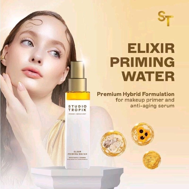 Jual Studio Tropik Elixir Priming Water Primer + Serum Mist Anti Aging Formula 50 ml / 105 ml ...