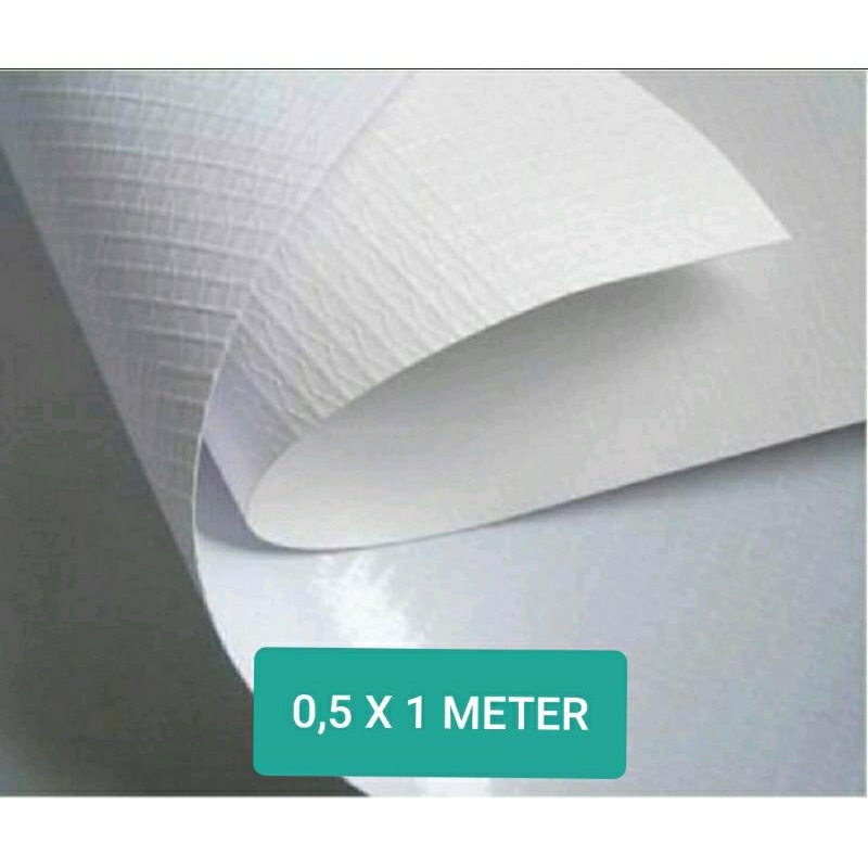 Jual Banner/Spanduk MMT putih polos, ukuran 0,5 x 1 meter. | Shopee ...