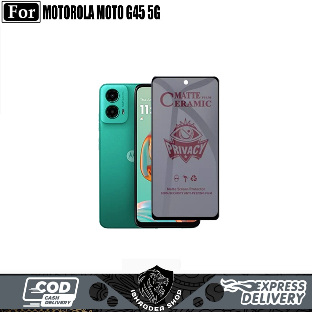 Jual TEMPERED GLASS PRIVACY MOTOROLA MOTO G45 G34 5G SCREEN PROTECTOR ...