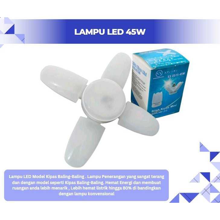 Jual LAMPU Model Kipas Sayap Lampu LED Bubble 30 Watt 45 watt 50 watt ...