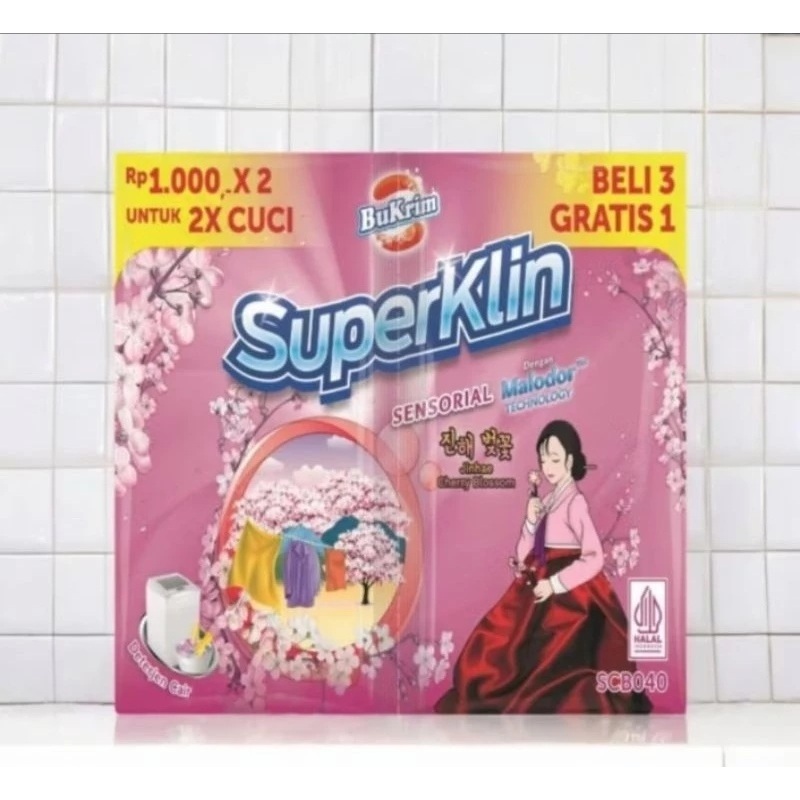 Jual BuKrim SuperKlin Sensorial Deterjen Cair Jinhae Cherry Blossom ...