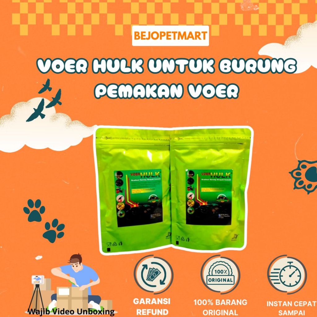 Jual Voer Hulk untuk Burung Pemakan Voer | Shopee Indonesia