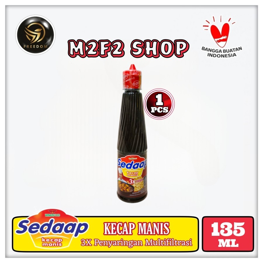 Jual Sedaap Kecap Manis Botol Kecil Plastik Pet - 135 ml (Kemasan ...