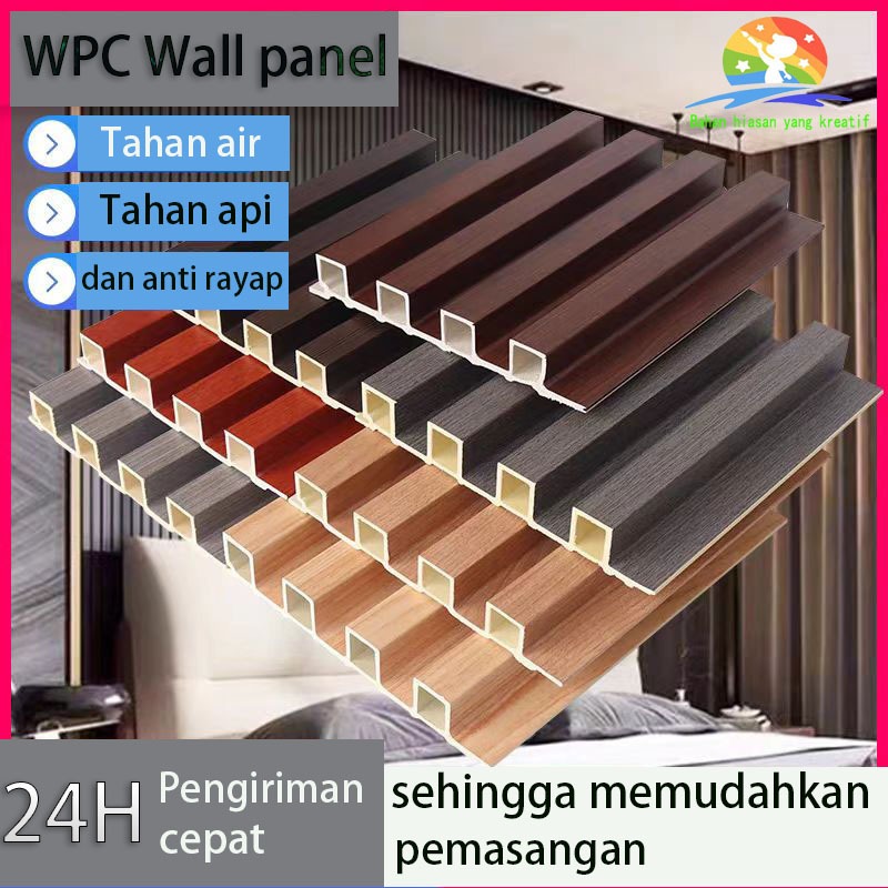 Jual (2.9Meter)Wall panel WPC Wood Plastic Composite Wallpanel PVC Dinding Wood Panel WPC 2 ...