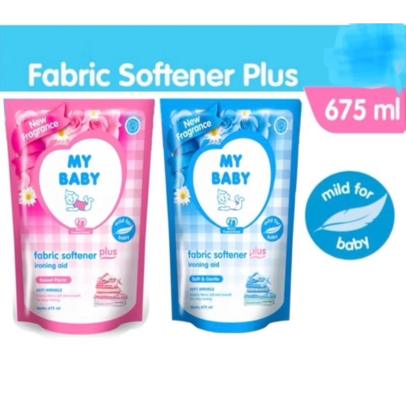 Jual My baby fabric softener plus 675ml REFILL | Shopee Indonesia