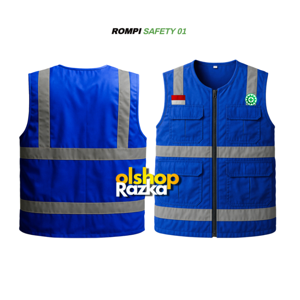 Jual ROMPI SAFETY/ROMPI PROYEK/ROMPI LAPANGAN/ROMPI K3 SAFETY VEST ...