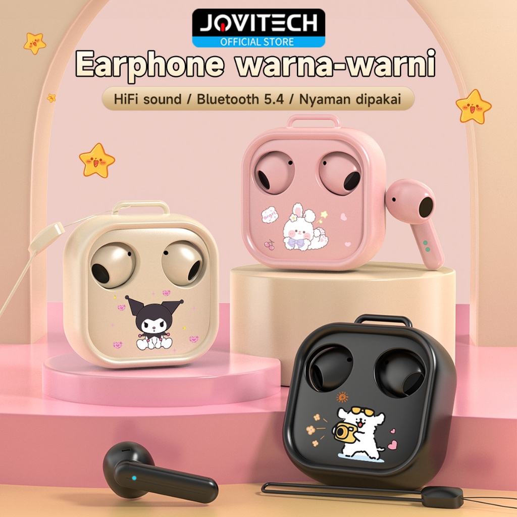 Jual Jovitech TWS 2025 EP19C Headset Karakter Lucu Bluetooth Inpods ...