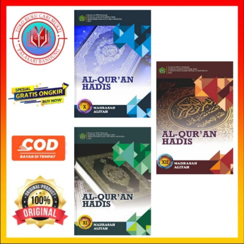 Jual BUKU AL QURAN HADIS UNTUK MA KELAS 10.11.12.KMA 2020 KEMENAG | Shopee Indonesia