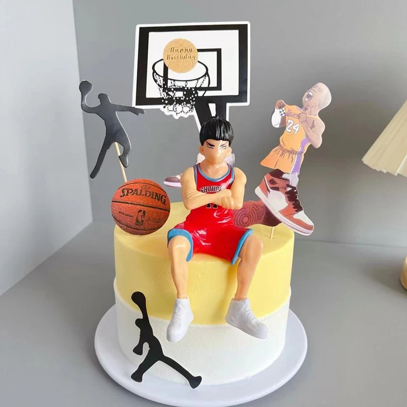 Jual HIASCAKE Cake Topper Basket Unik / Dekorasi Kue Bola Basket Tema ...