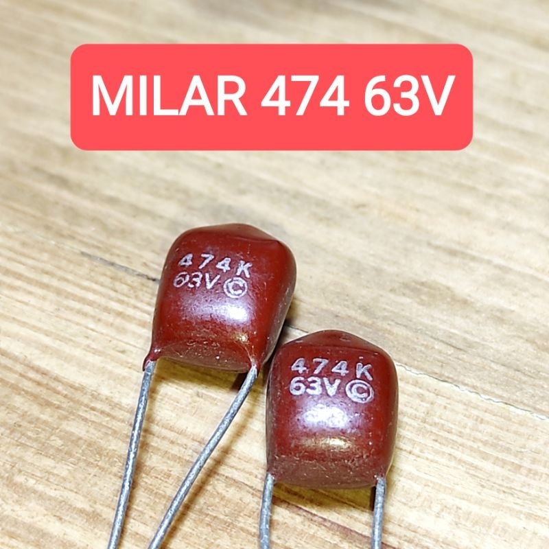 Jual Kapasitor Milar 474 43V Capacitor 470nf Vintage 470n 0,47uf ...