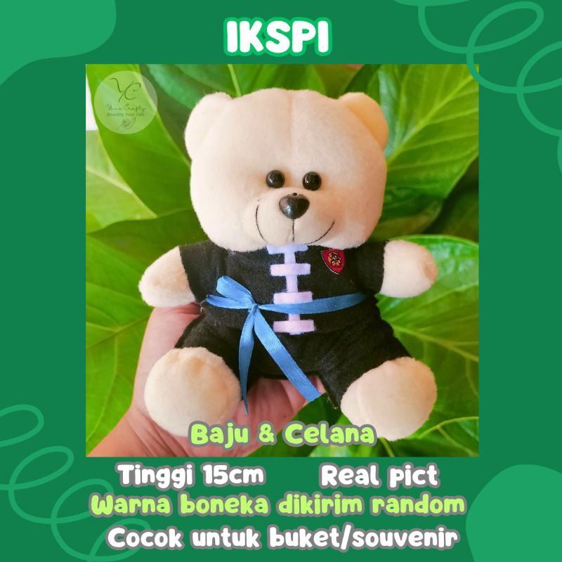 Jual Boneka Beruang mini tema perguruan IKSPI (baju+celana). boneka ...