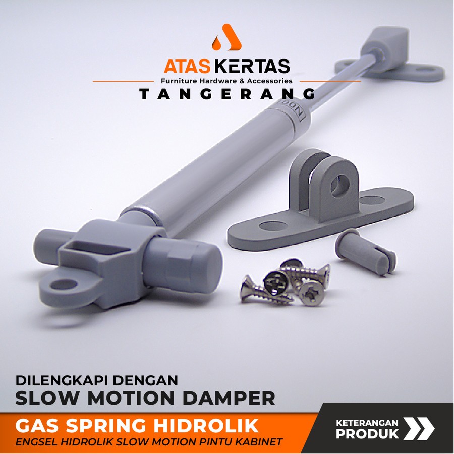 Jual gas spring hidrolik slow motion untuk pintu kabinet kitchen set ...