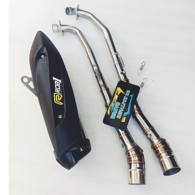 Jual KNALPOT ROB1 STD RACING FULLSET FOR SUPRA X 125 VEGA JUPITER SMASH ...