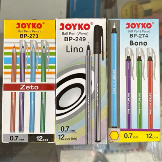 Jual ( 12 pcs ) Ballpen Zeto / Pulpen Lino / Pen Bono / Pena Lilin BP ...